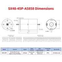 China 45-Way Signal Combination Slip Ring 12x5A Current Channels 100RPM 220V for High-Power Multi-Signal Transmission for sale