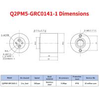 China Stainless Steel Gas Rotary Union 32mm OD 30mm Height 20M Rotations M5 Connector for sale