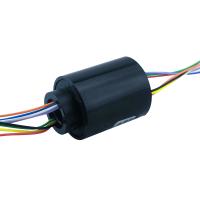China 8 Channel 2A Miniature Hollow Slip Ring 9mm Center Hole PBT Housing 25mm OD for sale