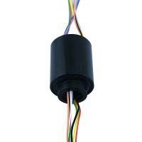 China 8 Channel 2A Miniature Hollow Slip Ring 9mm Center Hole PBT Housing 25mm OD for sale