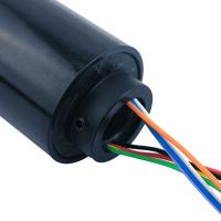 China 8 Channel 2A Miniature Hollow Slip Ring 9mm Center Hole PBT Housing 25mm OD for sale