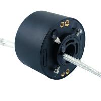 China 6 Channel PT100 Signal Slip Ring 12.7mm Bore 56mm OD Precious Metal Contact Temperature Sensor for sale