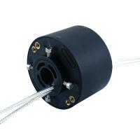 China 6 Channel PT100 Signal Slip Ring 12.7mm Bore 56mm OD Precious Metal Contact Temperature Sensor for sale