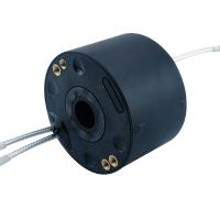 China 6 Channel PT100 Signal Slip Ring 12.7mm Bore 56mm OD Precious Metal Contact Temperature Sensor for sale