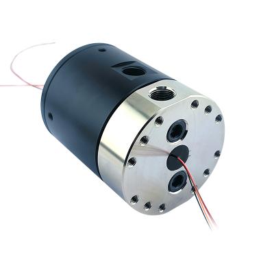 China 2-Channel Pneumatic 4-Channel Electrical Rotary Slip Ring with G3/8