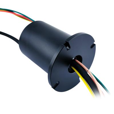 China 56mm 4 Channel 15A Power 4 Shielded Signal 2 Channel 1080P HD Slip Ring for sale