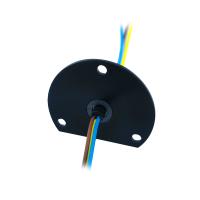 China 3-Way 2A Rotary Cap Slip Ring 25.4mm Diameter 150RPM PBT Housing for Compact Automation for sale