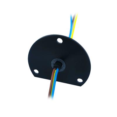 China 3-Way 2A Rotary Cap Slip Ring 25.4mm Diameter 150RPM PBT Housing for Compact Automation for sale