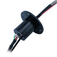 China 4 Channel 485 Signal 2 Channel 15A Cap Type Combination Slip Ring 22mm OD for sale