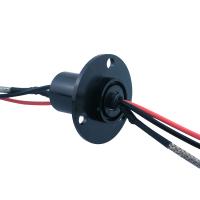 China 4 Channel 485 Signal 2 Channel 15A Cap Type Combination Slip Ring 22mm OD for sale