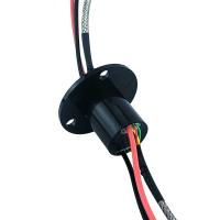 China 4 Channel 485 Signal 2 Channel 15A Cap Type Combination Slip Ring 22mm OD for sale