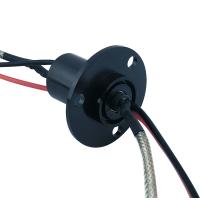 China 4 Channel 485 Signal 2 Channel 15A Cap Type Combination Slip Ring 22mm OD for sale