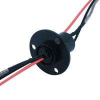 China 4 Channel 485 Signal 2 Channel 15A Cap Type Combination Slip Ring 22mm OD for sale