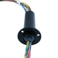 China 56 Channel 2A Flange Slip Ring Gold Gold Contact 250RPM 240V for Precision Rotating Equipment for sale