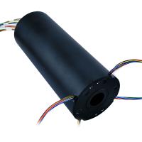 China 50 Way Through Bore Electrical Slip Ring 25.4mm Inner Diameter Aluminum Alloy Housing 2A 220V for sale