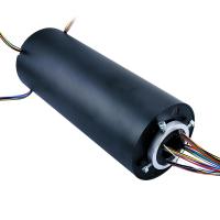 China 50 Way Through Bore Electrical Slip Ring 25.4mm Inner Diameter Aluminum Alloy Housing 2A 220V for sale