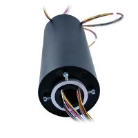 China 50 Way Through Bore Electrical Slip Ring 25.4mm Inner Diameter Aluminum Alloy Housing 2A 220V for sale