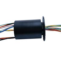 China 43 Channel High Power Industrial Slip Ring 20A 2A 485 Signal 300 RPM Flange for sale