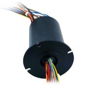 China 43 Channel High Power Industrial Slip Ring 20A 2A 485 Signal 300 RPM Flange for sale
