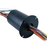 China 43 Channel High Power Industrial Slip Ring 20A 2A 485 Signal 300 RPM Flange for sale