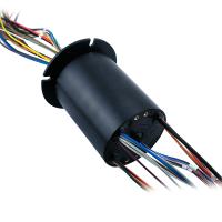 China 43 Channel High Power Industrial Slip Ring 20A 2A 485 Signal 300 RPM Flange for sale