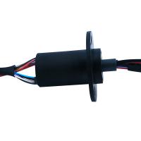 China 14 Channel 22mm OD PBT Flange Slip Ring 2x10A 12 Signal for Automation for sale