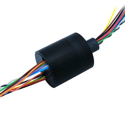 China Encoder Signal Capsule Slip Ring 22mm OD 4-Channel 4A Power Gold-Gold Contact for Robotic Joints for sale