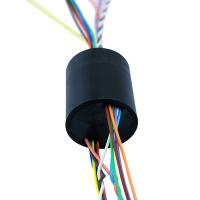 China Encoder Signal Capsule Slip Ring 22mm OD 4-Channel 4A Power Gold-Gold Contact for Robotic Joints for sale