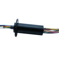 China 45 Channel 2A Cap Type Slip Ring 25mm OD Gold to Gold Contact 240V 250 RPM for sale