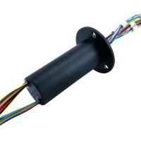 China 45 Channel 2A Cap Type Slip Ring 25mm OD Gold to Gold Contact 240V 250 RPM for sale