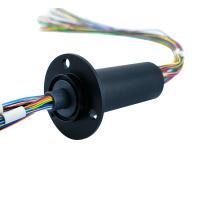 China 45 Channel 2A Cap Type Slip Ring 25mm OD Gold to Gold Contact 240V 250 RPM for sale