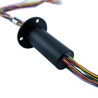 China 45 Channel 2A Cap Type Slip Ring 25mm OD Gold to Gold Contact 240V 250 RPM for sale