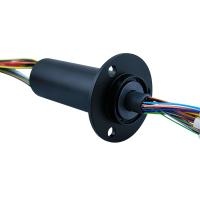 China 45 Channel 2A Cap Type Slip Ring 25mm OD Gold to Gold Contact 240V 250 RPM for sale