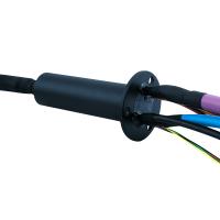 China 26 Channel Gigabit Ethernet Slip Ring 25mm Aluminum Alloy 250rpm for sale