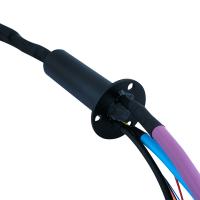 China 26 Channel Gigabit Ethernet Slip Ring 25mm Aluminum Alloy 250rpm for sale