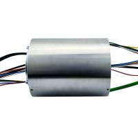 China 25-Channel IP67 Waterproof Slip Ring 50mm ID Stainless Steel Rotary Electrical Connector for sale