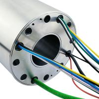 China 25-Channel IP67 Waterproof Slip Ring 50mm ID Stainless Steel Rotary Electrical Connector for sale