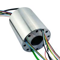 China 25-Channel IP67 Waterproof Slip Ring 50mm ID Stainless Steel Rotary Electrical Connector for sale
