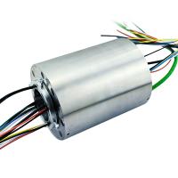 China 25-Channel IP67 Waterproof Slip Ring 50mm ID Stainless Steel Rotary Electrical Connector for sale