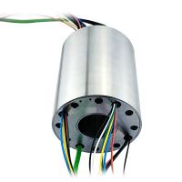 China 25-Channel IP67 Waterproof Slip Ring 50mm ID Stainless Steel Rotary Electrical Connector for sale