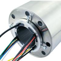 China 25-Channel IP67 Waterproof Slip Ring 50mm ID Stainless Steel Rotary Electrical Connector for sale
