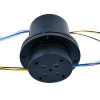 China 10 Way 5A Flange Mount Slip Ring Aluminum Alloy Housing 250 RPM 220V for sale