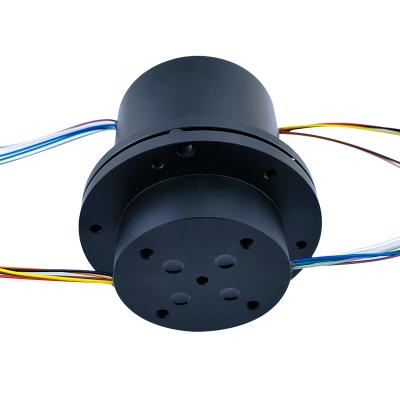 China 10 Way 5A Flange Mount Slip Ring Aluminum Alloy Housing 250 RPM 220V for sale