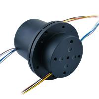China 10 Way 5A Flange Mount Slip Ring Aluminum Alloy Housing 250 RPM 220V for sale