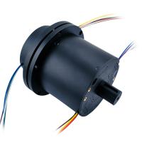 China 10 Way 5A Flange Mount Slip Ring Aluminum Alloy Housing 250 RPM 220V for sale