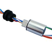 China Stainless Steel Signal Slip Ring 10mm OD 8 Channels Gold-Gold Contacts for Precision Instruments for sale