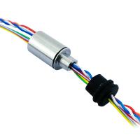 China Stainless Steel Signal Slip Ring 10mm OD 8 Channels Gold-Gold Contacts for Precision Instruments for sale