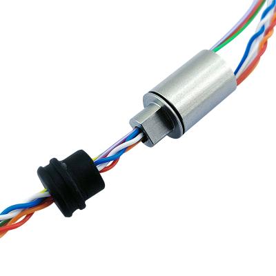 China Stainless Steel Signal Slip Ring 10mm OD 8 Channels Gold-Gold Contacts for Precision Instruments for sale