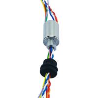 China Stainless Steel Signal Slip Ring 10mm OD 8 Channels Gold-Gold Contacts for Precision Instruments for sale