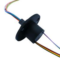 China 8-Channel 2A Cap-Type Electrical Slip Ring 22mm Outer Diameter Gold Contacts for sale